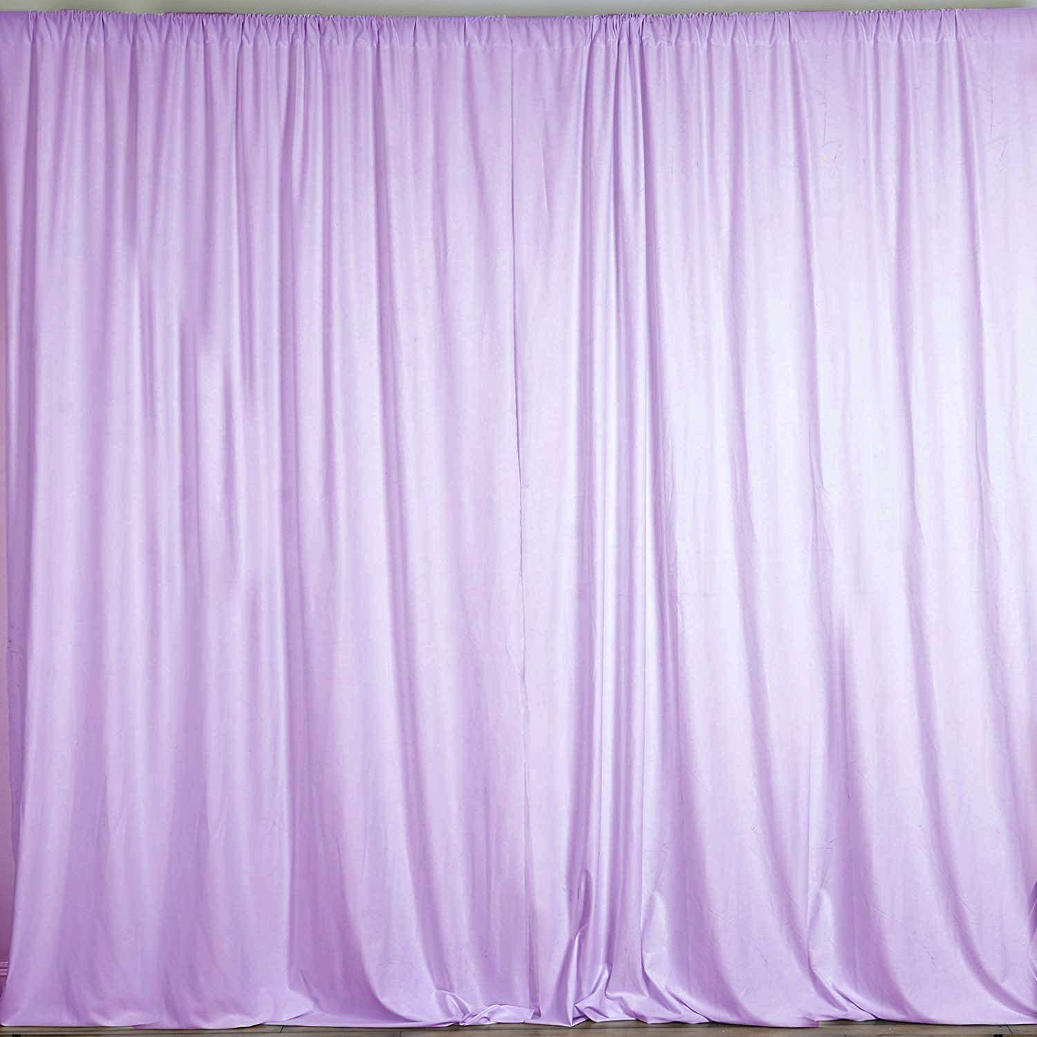 Polyester Backdrop Drape Curtain Panel - (Lilac, – royaltyfabric